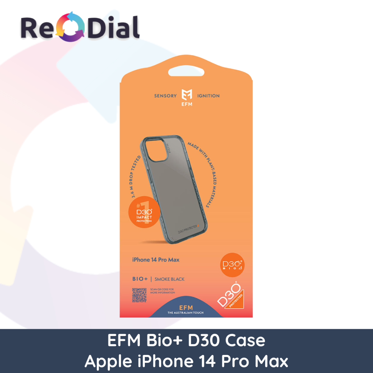 EFM Bio+ Armour with D3O Bio Phone Case For Apple iPhone 14 Pro Max